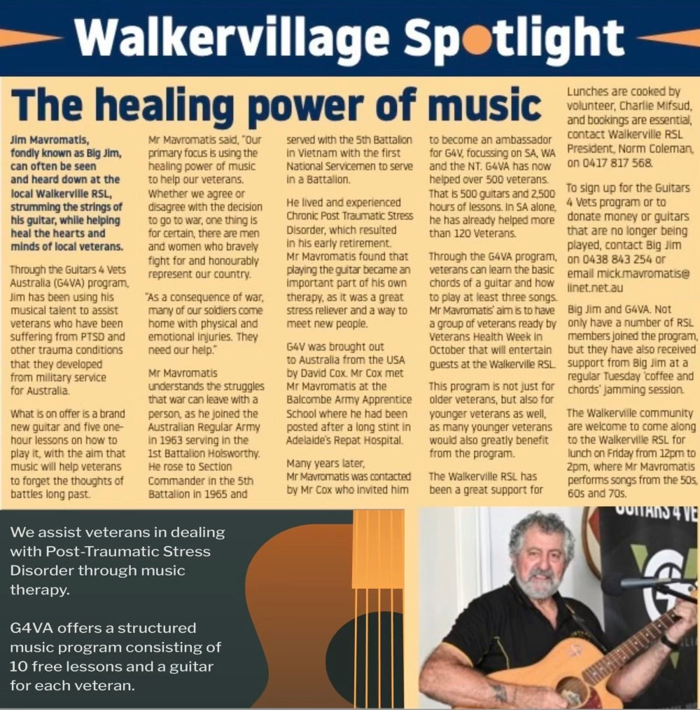 The healing power of music - Jim Mavromatis – G4VA